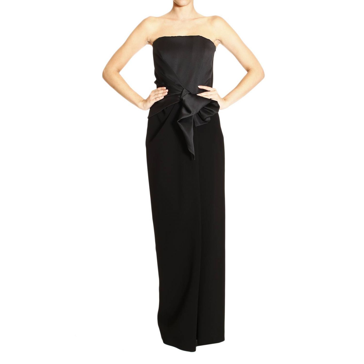 Balenciaga Long Bustier Satin with Bow – Amour Boutique