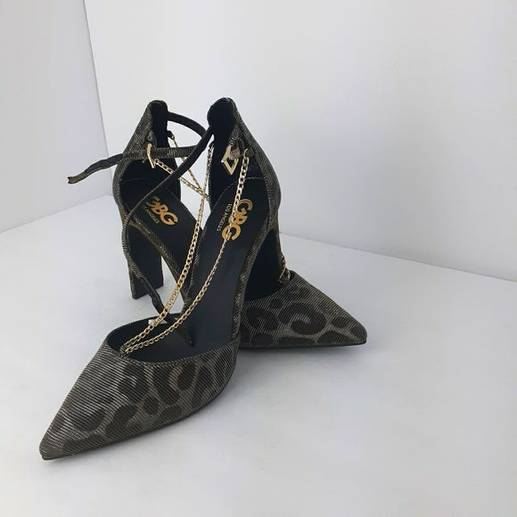 GBG Los Angeles Leopard Print Chain Heels – Amour Boutique
