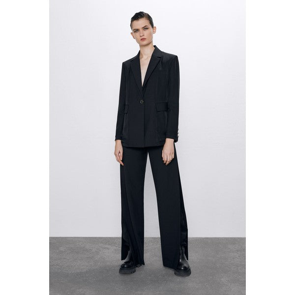 ZARA Contrasting Reversible Blazer – Amour Boutique